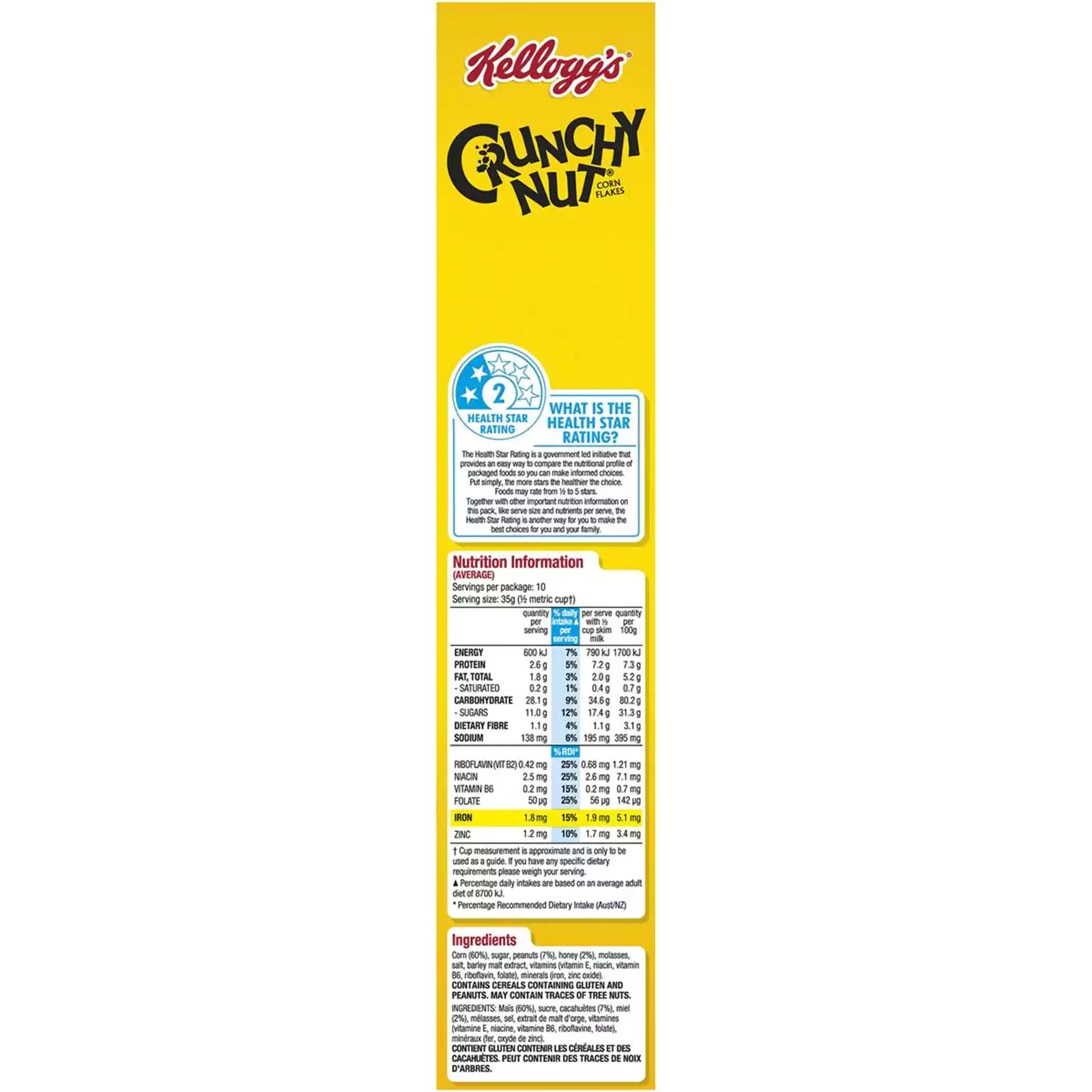 Kellogg’s Crunchy Nut Corn Flakes Breakfast Cereal 380g – Fair Price ...