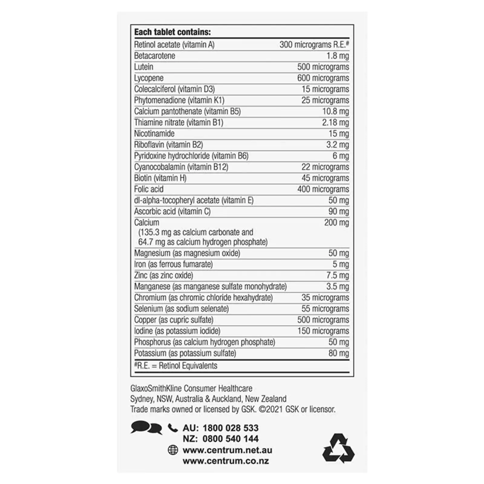 Centrum Advance 100 Tablets – Fair Price – Seeduwa