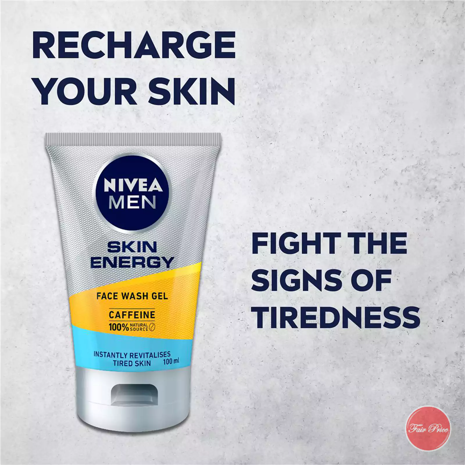 Nivea Men Skin Energy Face Wash Gel Cleanser 100ml – Fair Price – Seeduwa