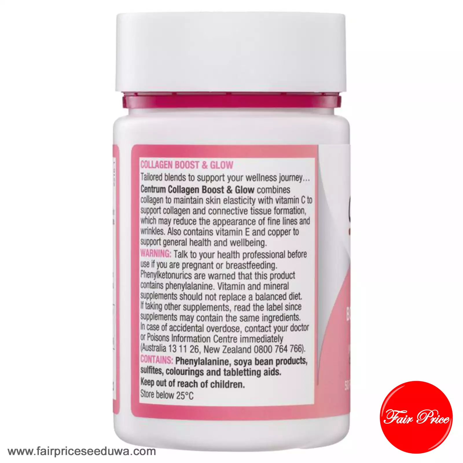 Centrum Collagen Boost & Glow 50 Tablets – Fair Price – Seeduwa