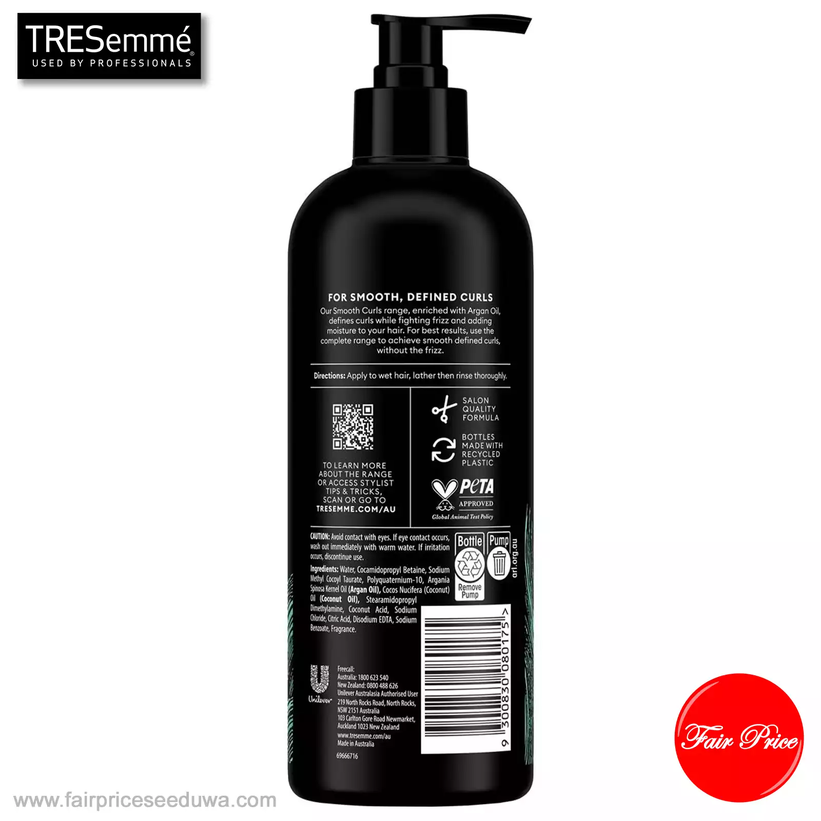 Tresemme Pro Collection Smooth Curls Shampoo & Conditioner With Argan ...